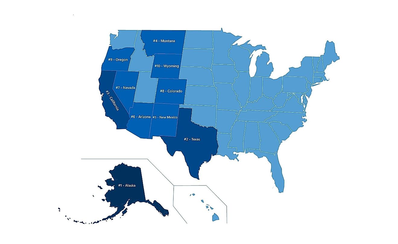 US States By Size - All About America